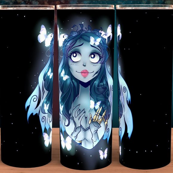 Handmade | Dining | Corpse Bride Emily With Butterflies Cup Mug Tumbler ...